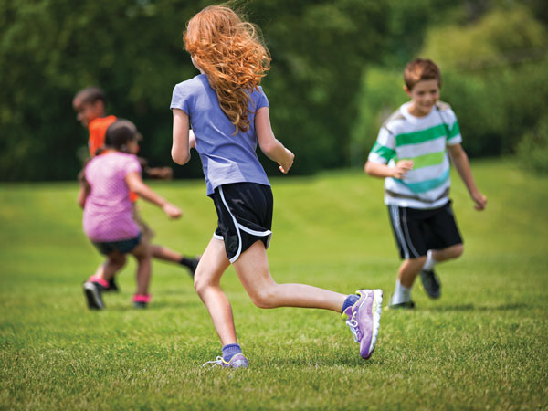Healthy Kids Playing Sports