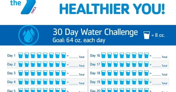 Try the 30-Day Water Challenge | YMCA of Middle Tennessee